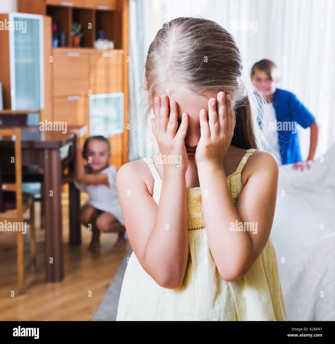 Hiding from kids hi-res stock photography and images - Alamy