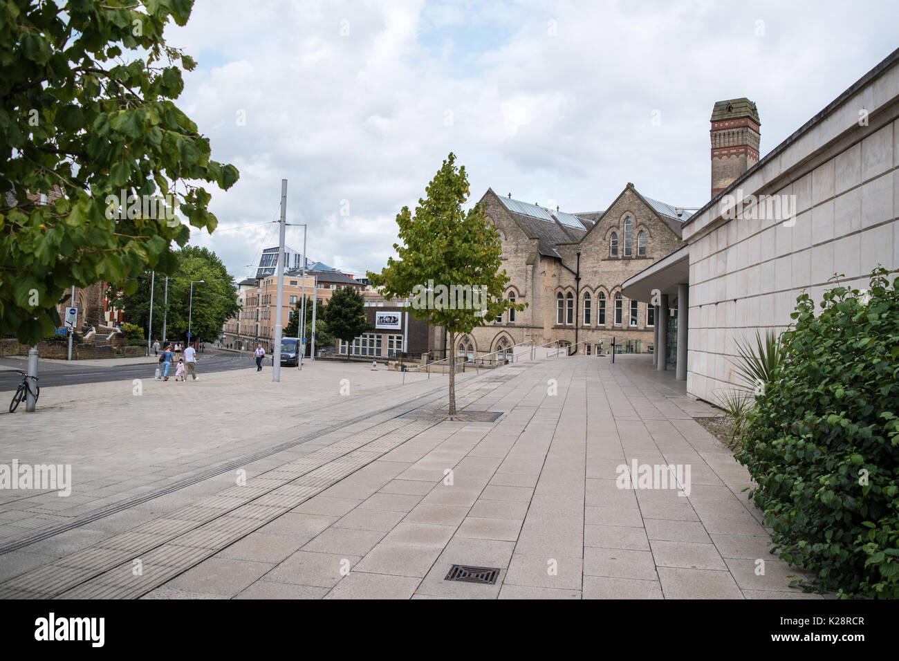 Empty steps outside the Nottingham University building Stock Photo - Alamy