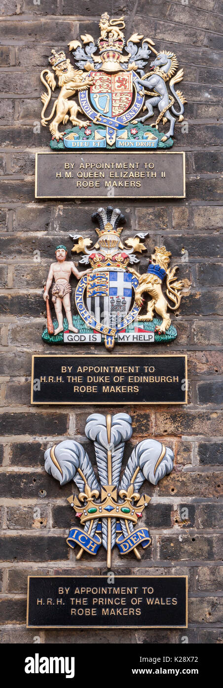 London, England, UK - 4 June 2009: Royal warrants outside a Ede ...