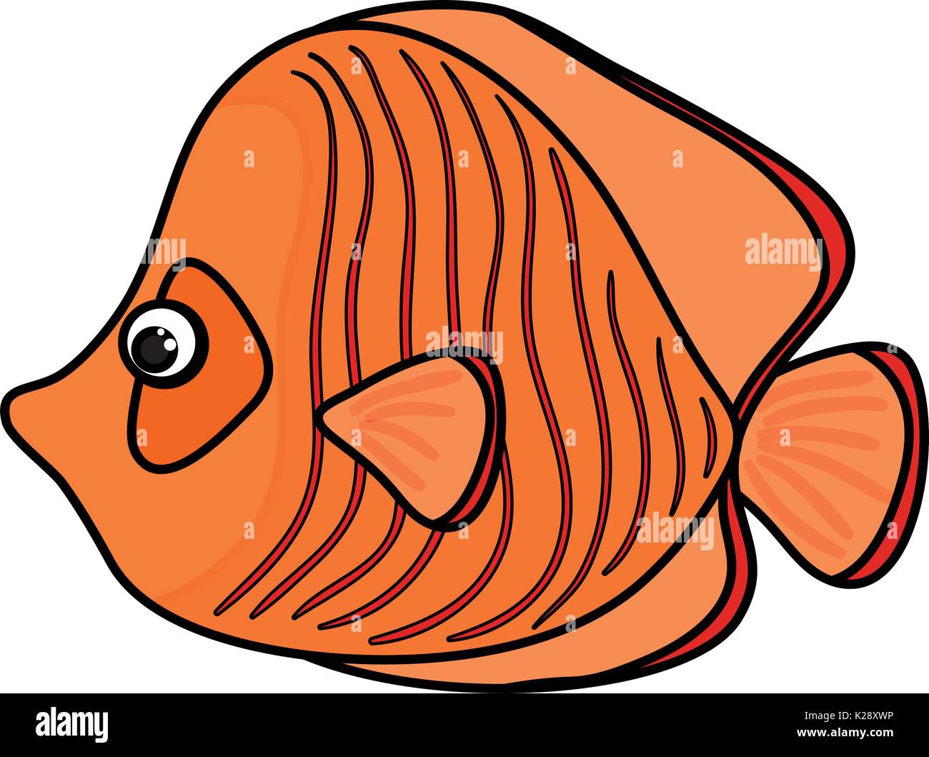 Cute fish cartoon Stock Vector Image & Art - Alamy
