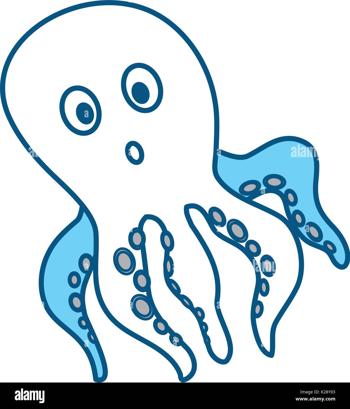 Cute octopus cartoon Stock Vector Image & Art - Alamy