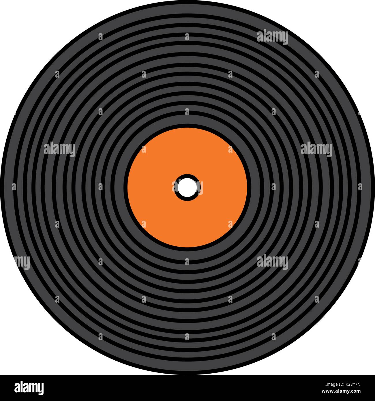 Vinyl music symbol Stock Vector Image & Art - Alamy