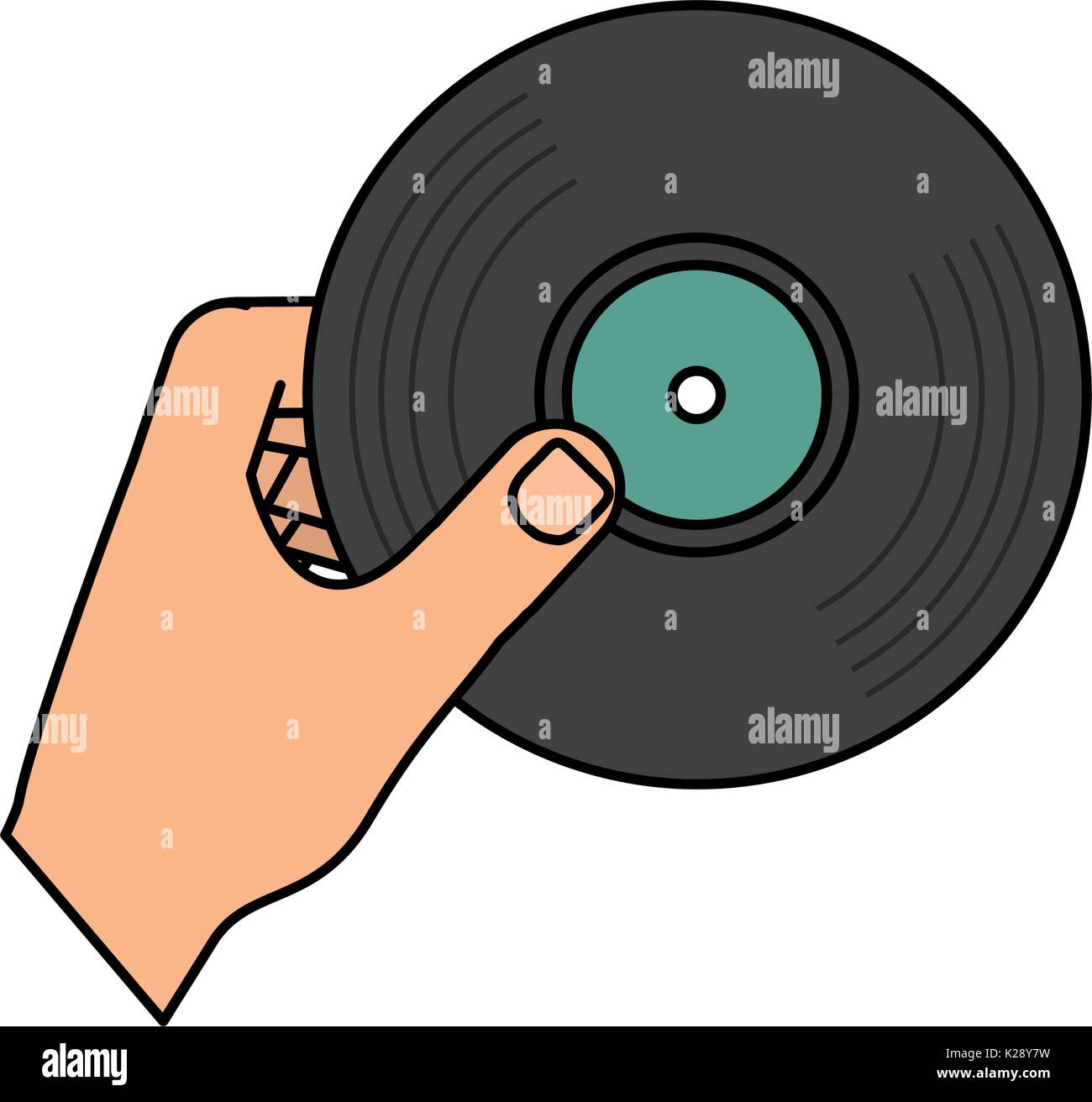 Vinyl music symbol Stock Vector Image & Art - Alamy