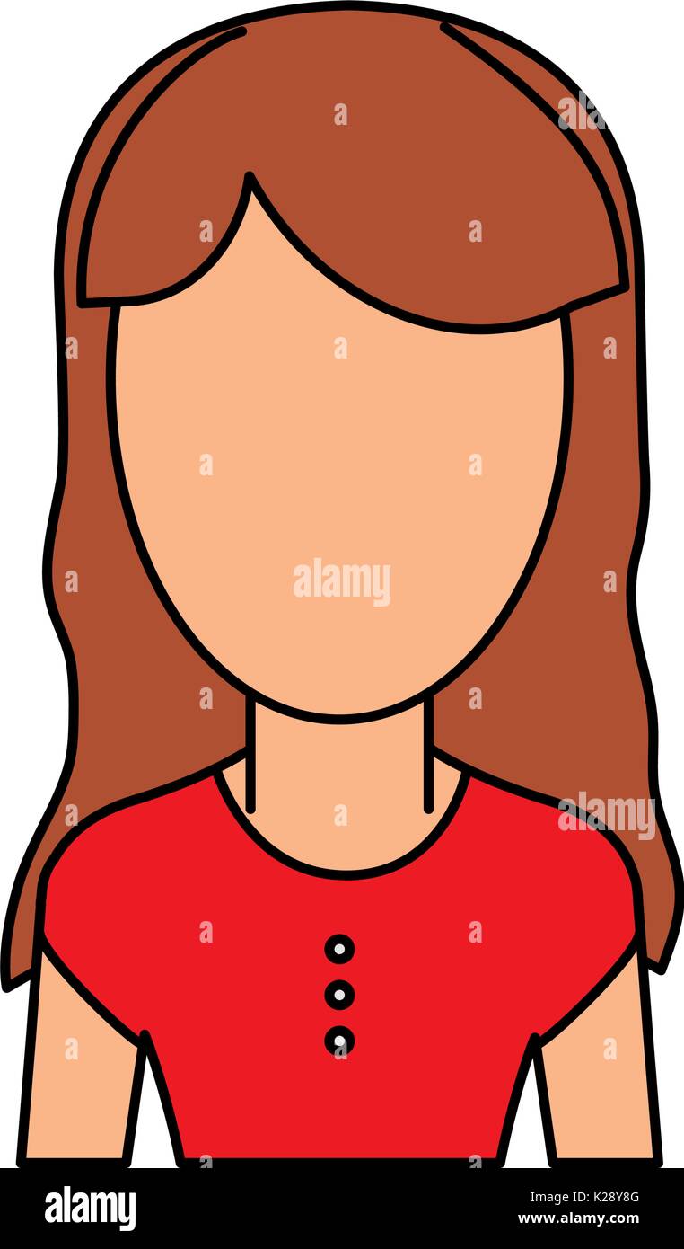 Woman faceless cartoon Stock Vector Image & Art - Alamy