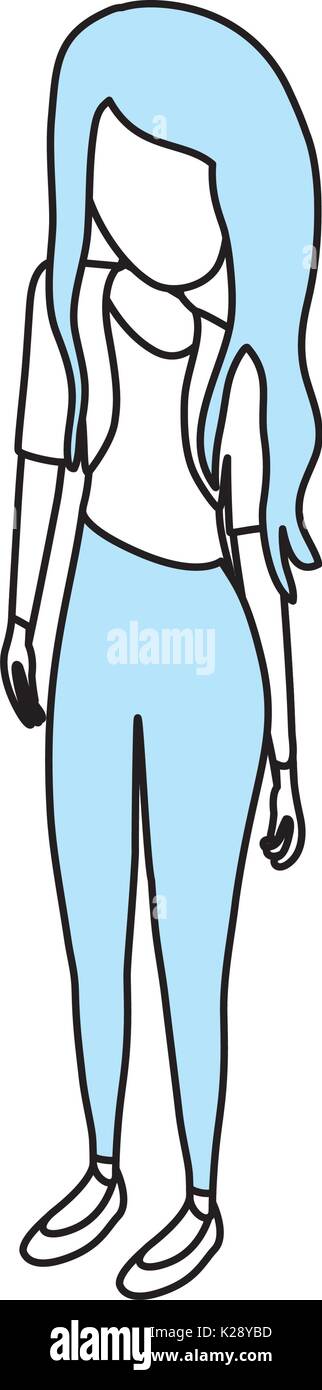 Woman faceless cartoon Stock Vector Image & Art - Alamy