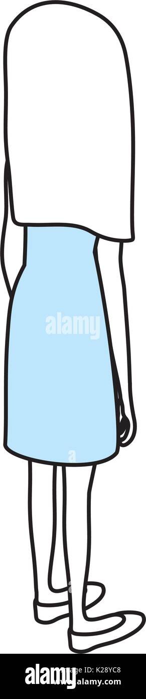 Woman faceless cartoon Stock Vector Image & Art - Alamy