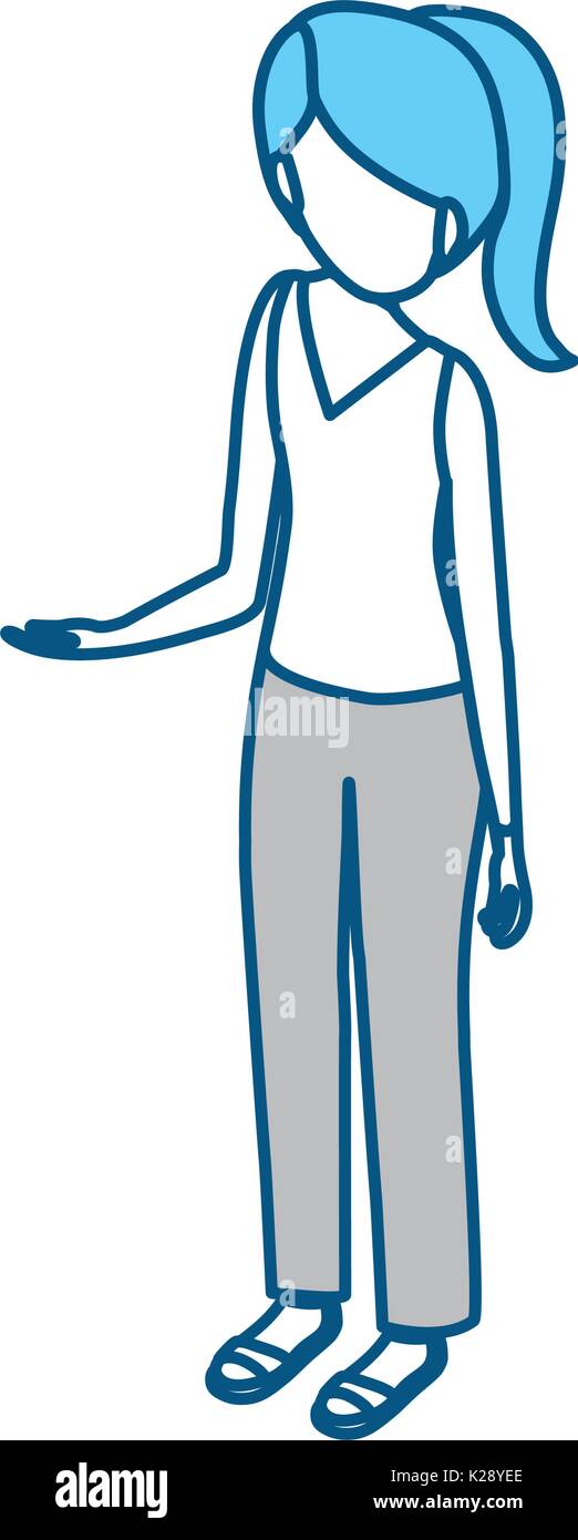 Woman faceless cartoon Stock Vector Image & Art - Alamy