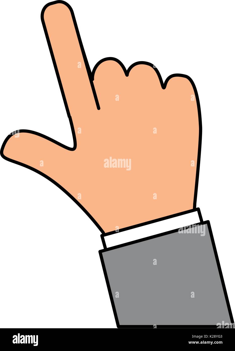 Human hand symbol Stock Vector Image & Art - Alamy