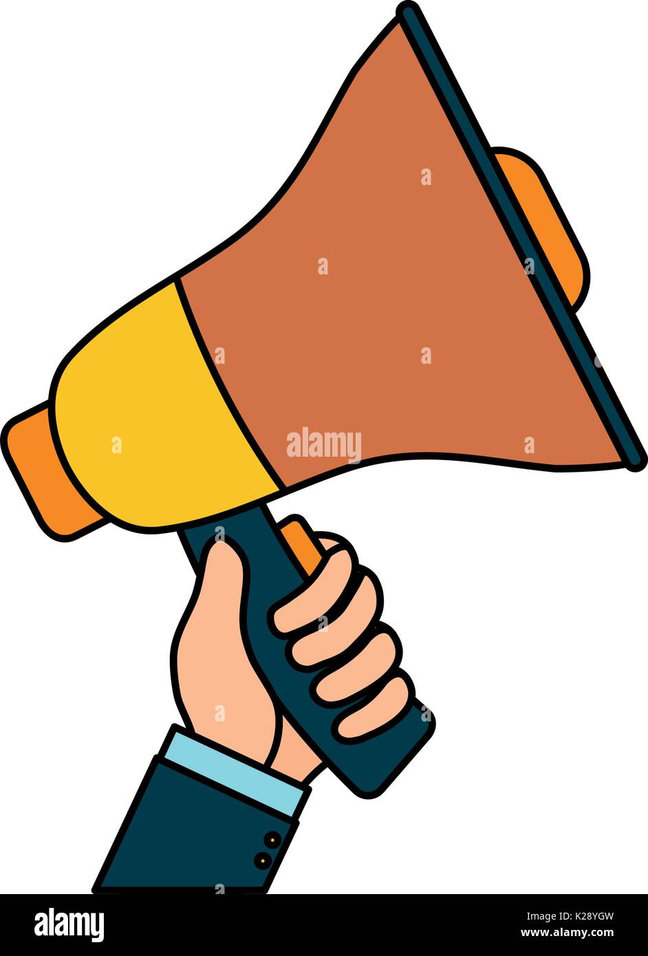 Bullhorn advertising symbol Stock Vector Image & Art - Alamy
