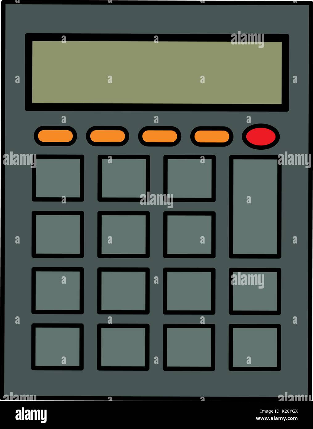 calculator math device Stock Vector Image & Art - Alamy