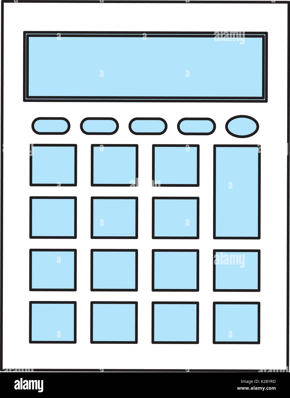 calculator math device Stock Vector Image & Art - Alamy