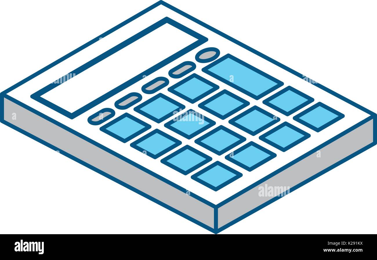 Calculator math device Stock Vector Image & Art - Alamy