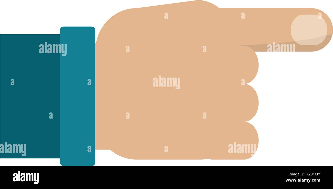 Hand pointing symbol Stock Vector Image & Art - Alamy