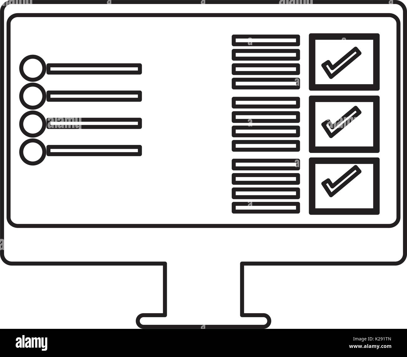 Screen computer hardware Stock Vector Image & Art - Alamy