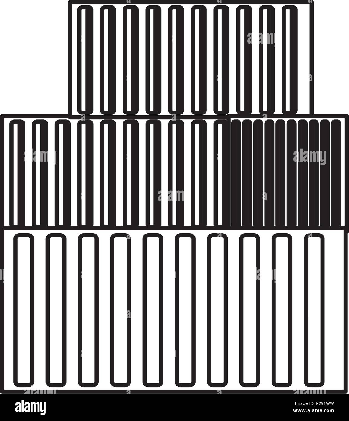 Big metallic containers Stock Vector Image & Art - Alamy