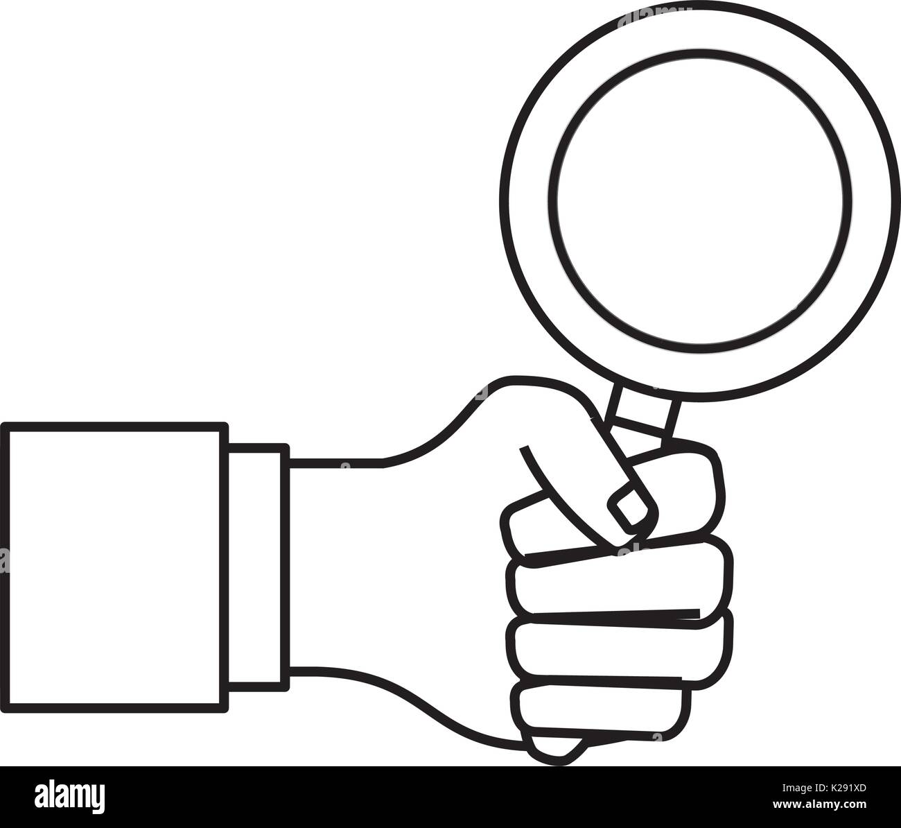 Magnifying glass symbol Stock Vector Image & Art - Alamy