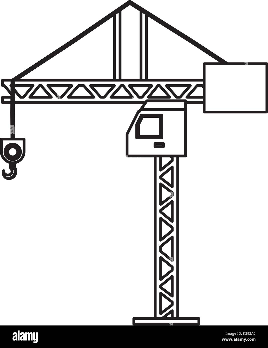 Tower crane symbol Stock Vector Image & Art - Alamy