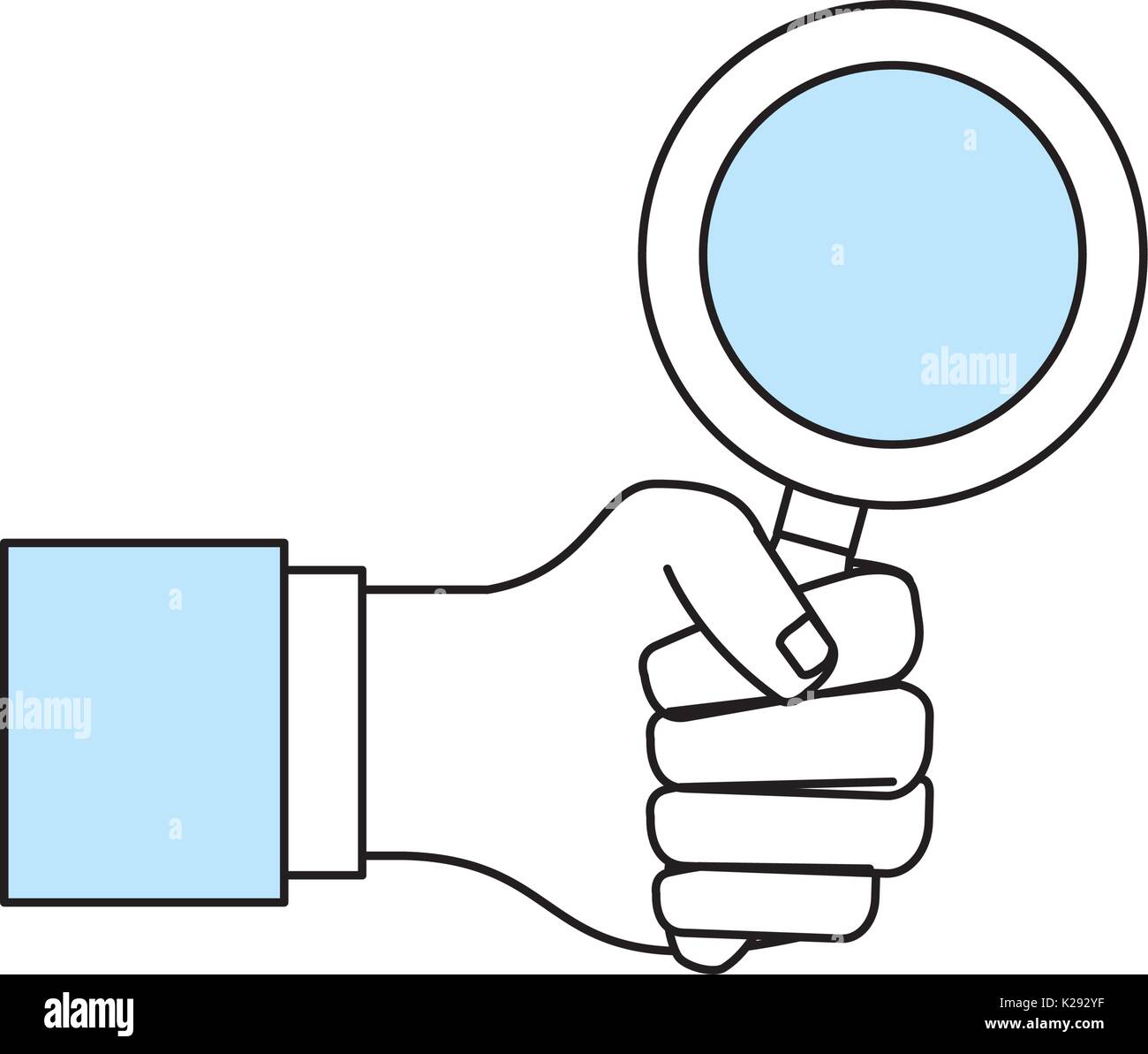 Magnifying glass symbol Stock Vector Image & Art - Alamy