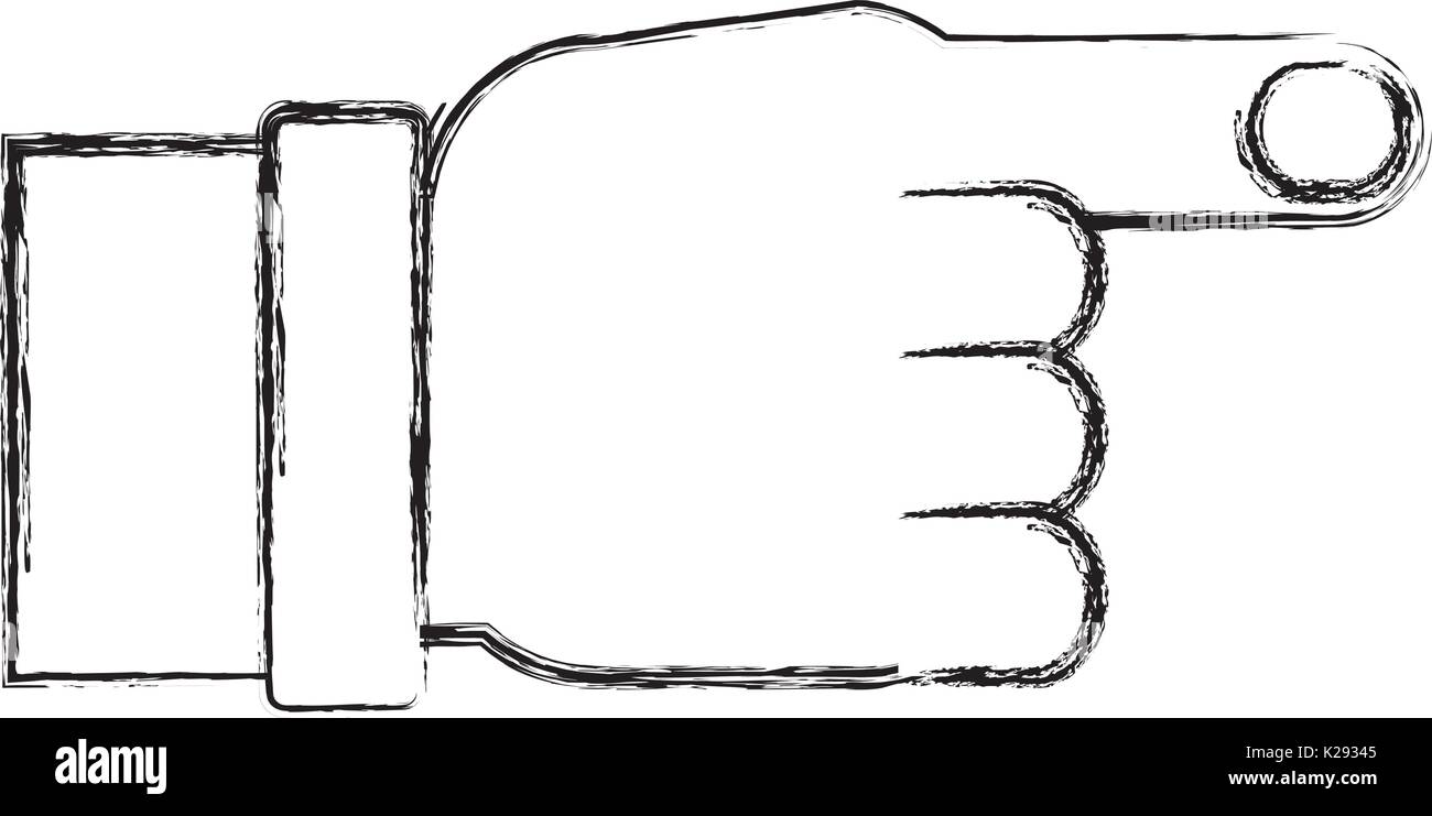Hand pointing symbol Stock Vector Image & Art - Alamy