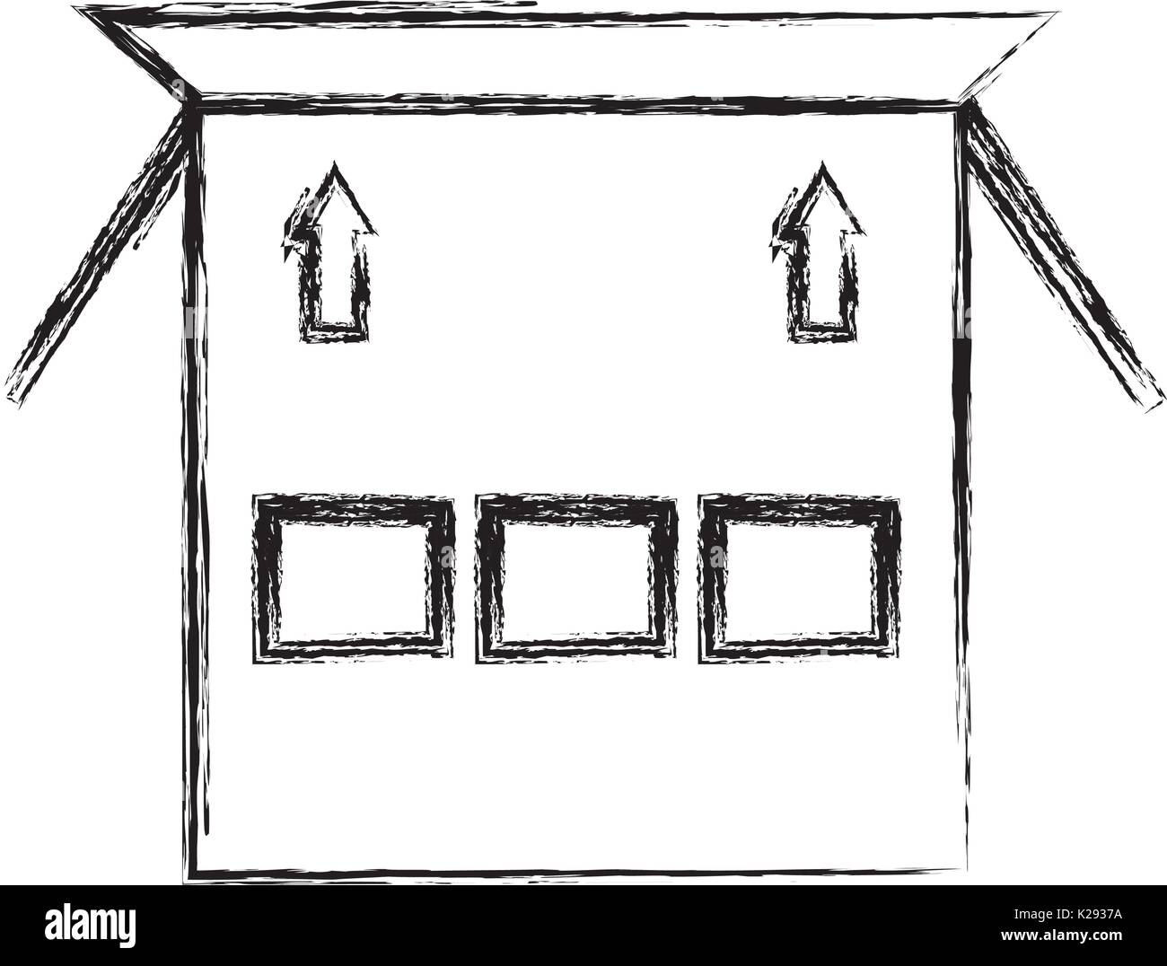 Cardboard Box Sketch High Resolution Stock Photography and Images - Alamy