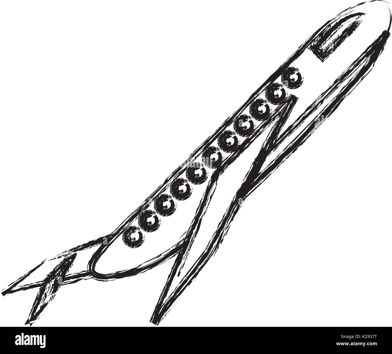 Airplane jet symbol Stock Vector Image & Art - Alamy