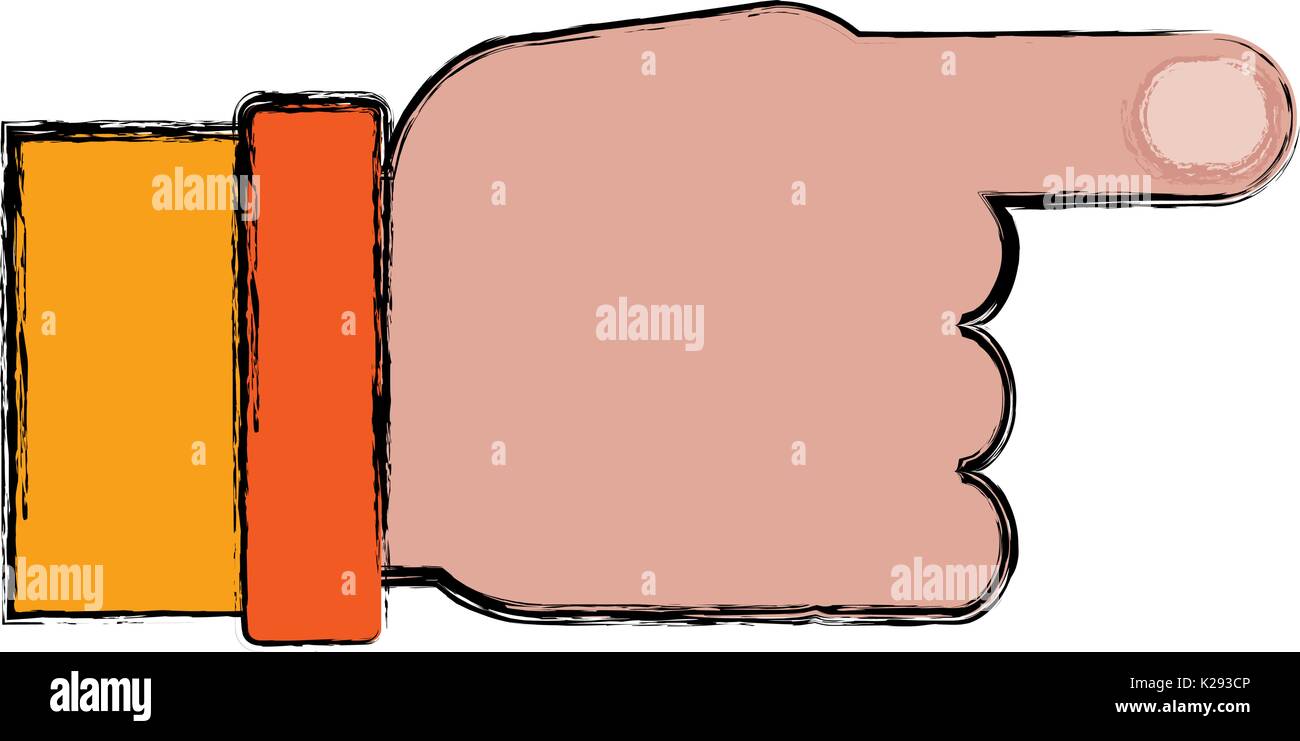 Hand pointing symbol Stock Vector Image & Art - Alamy