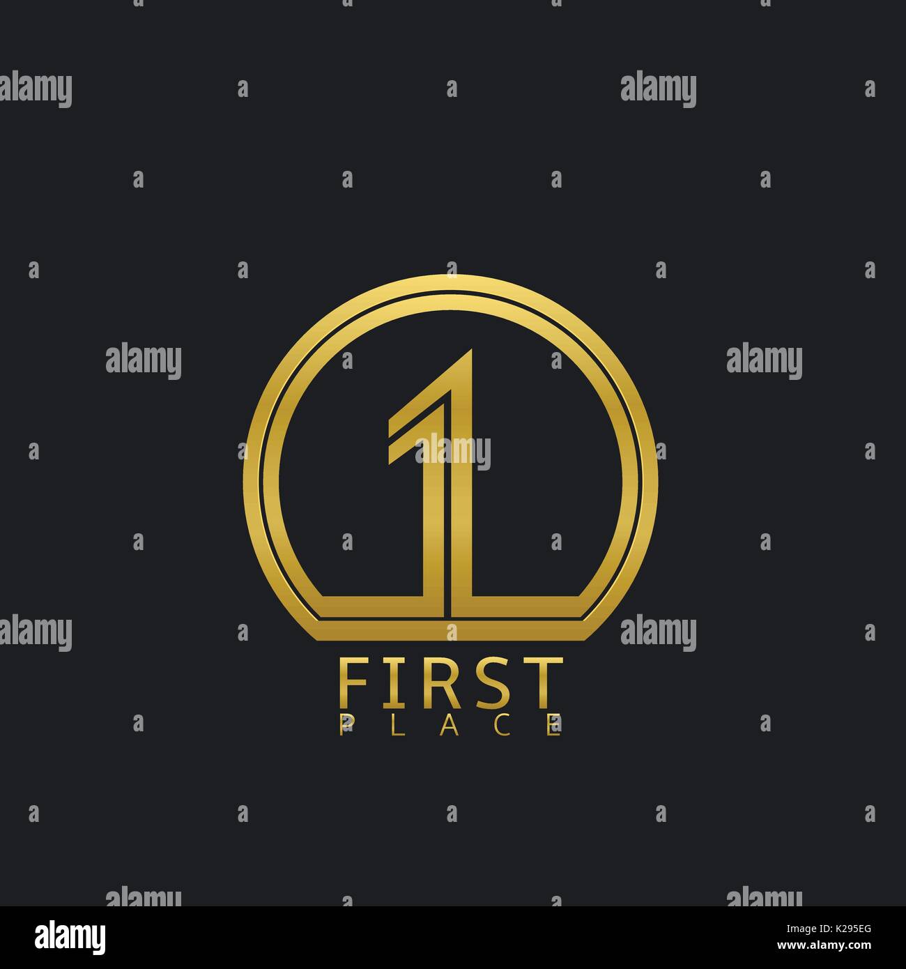 First place badge hi-res stock photography and images - Alamy
