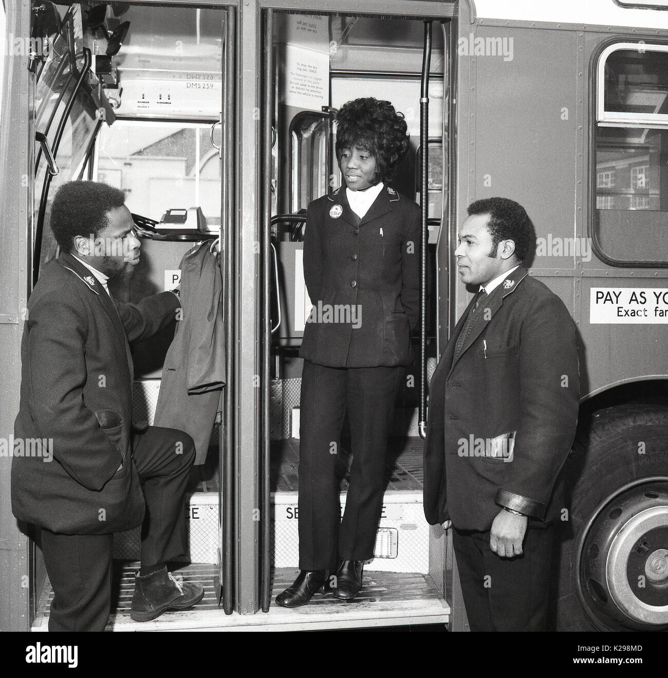 Woman bus conductor hi-res stock photography and images - Alamy