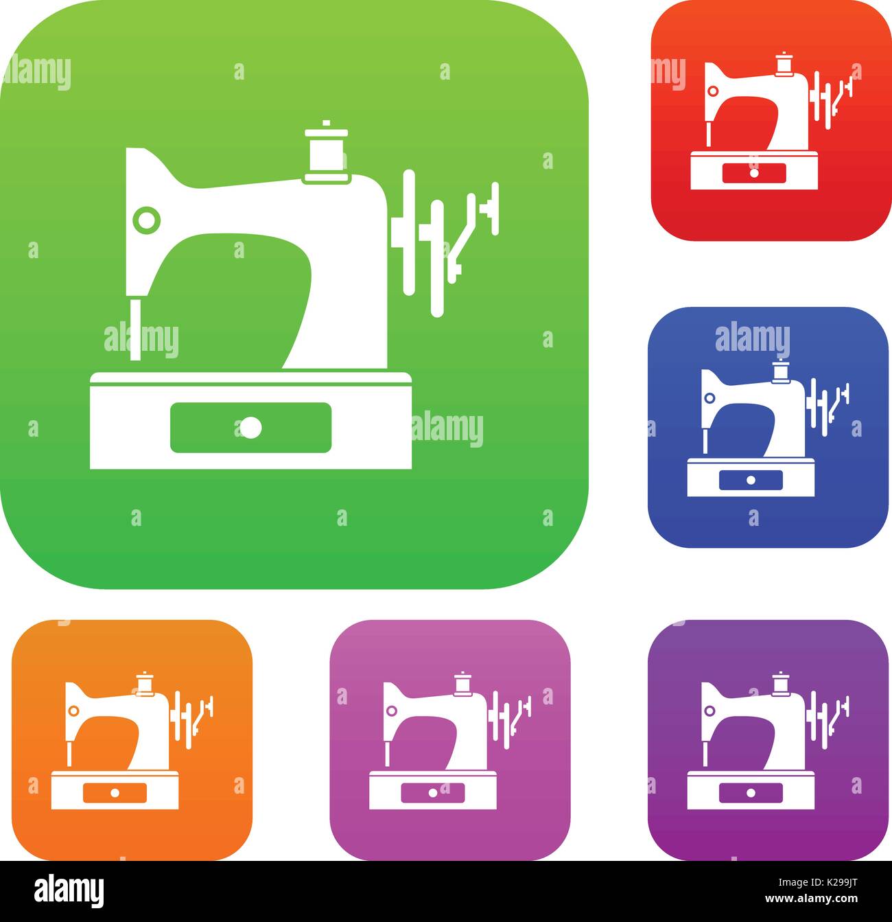 Sewing machine set collection Stock Vector Image & Art - Alamy