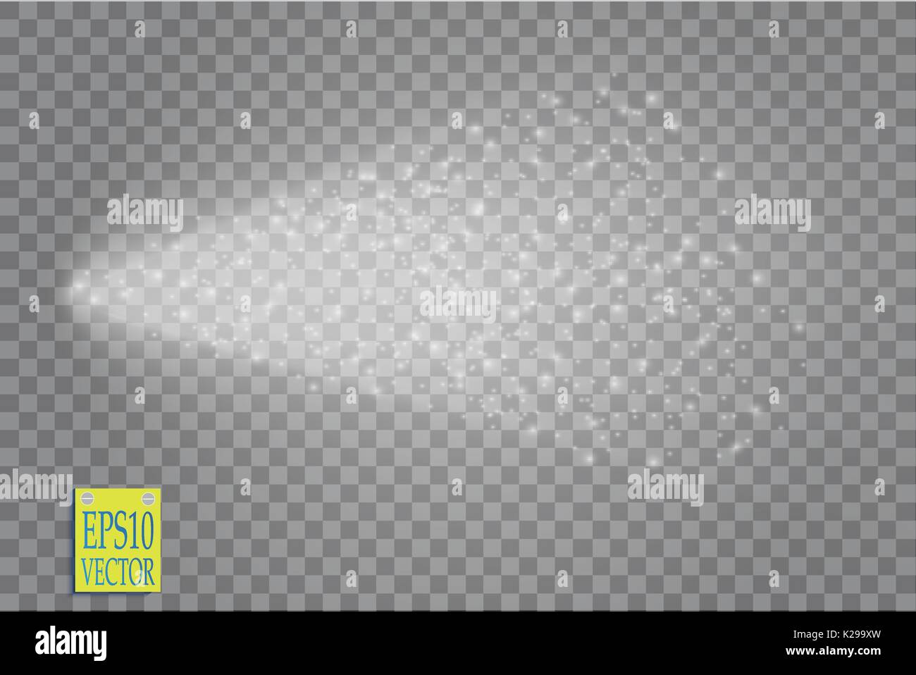 Spray vector effect isolated on transparent background. White fog or ...