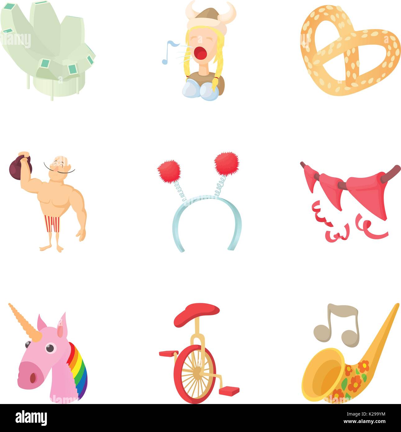 Song icons set, cartoon style Stock Vector Image & Art - Alamy