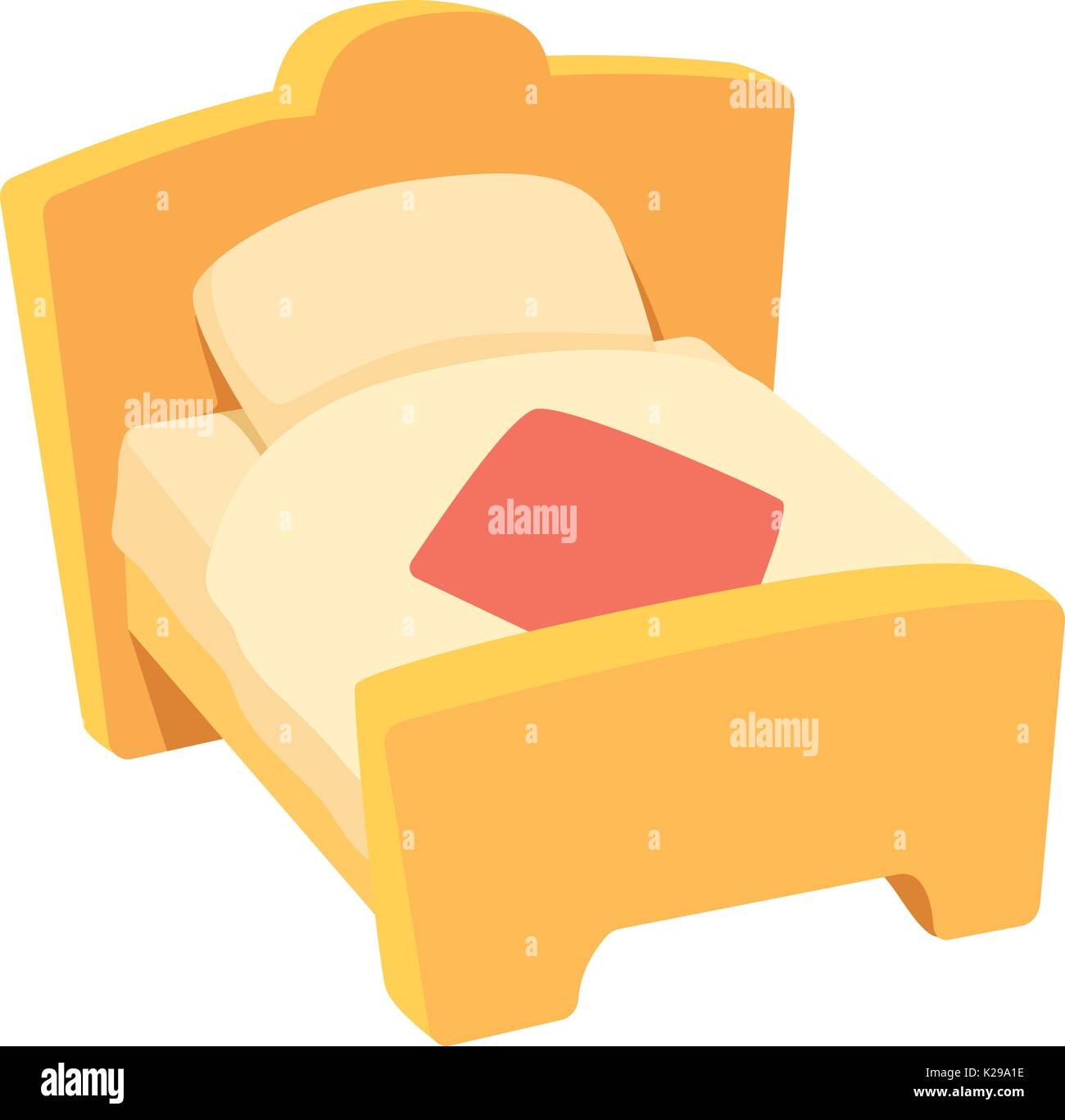 Bed icon, cartoon style Stock Vector Image & Art - Alamy