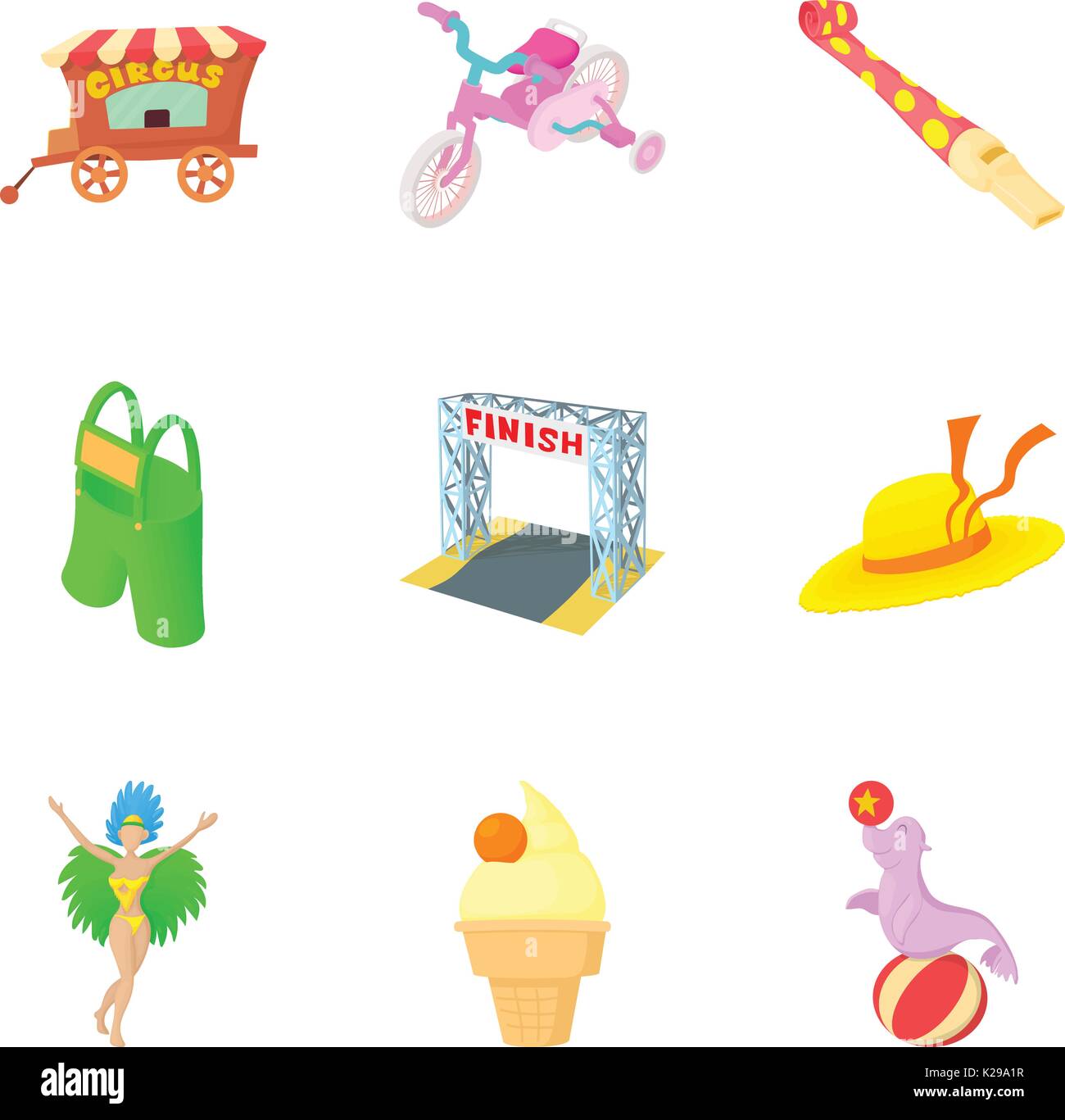 Finish icons set, cartoon style Stock Vector Image & Art - Alamy