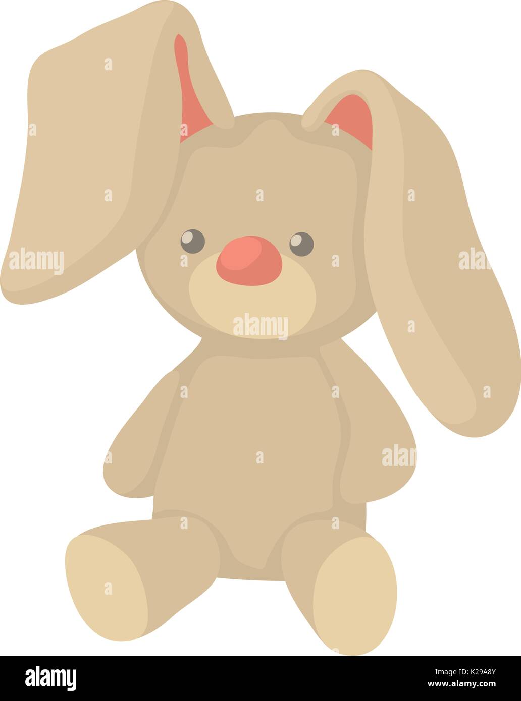 Brown stuffed bunny Stock Vector Images - Alamy