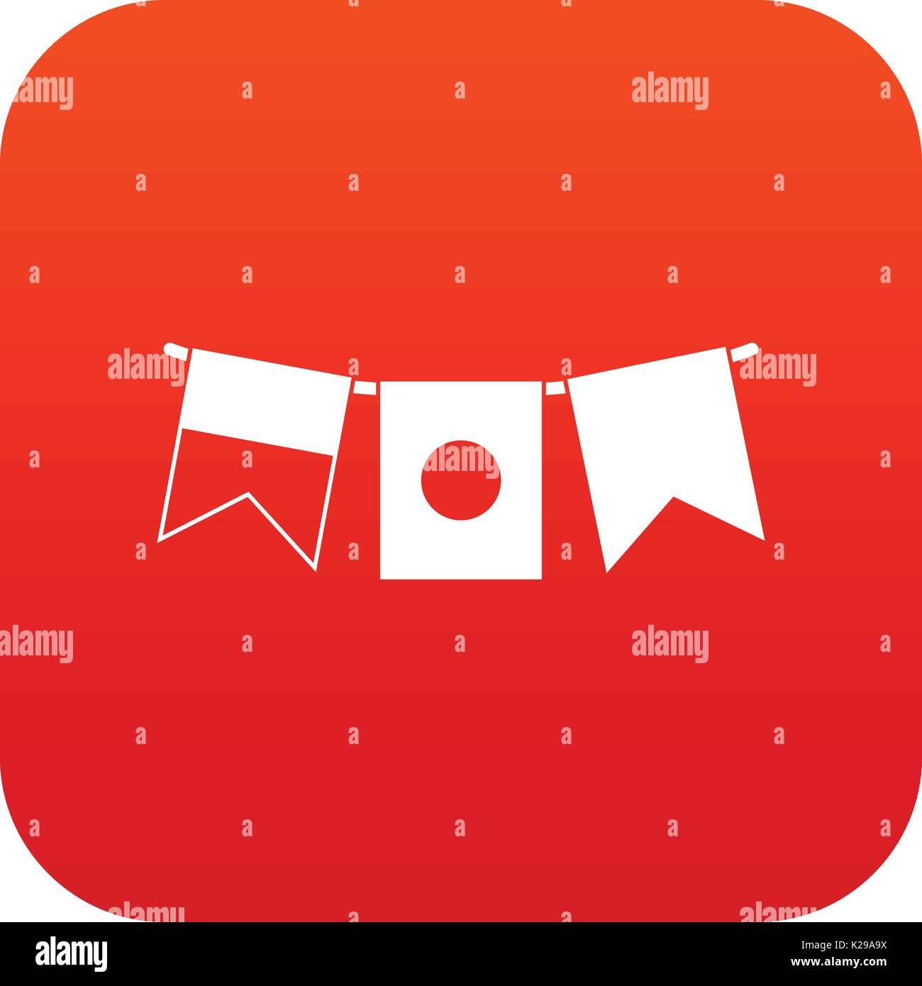 Flags icon digital red Stock Vector Image & Art - Alamy