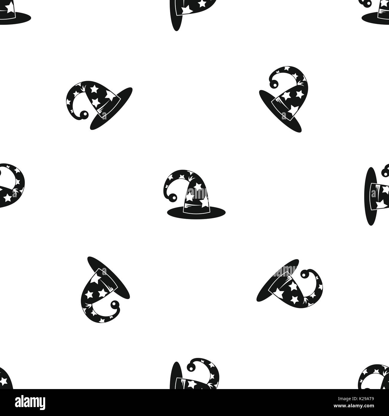 Wizards hat pattern seamless black Stock Vector Image & Art - Alamy