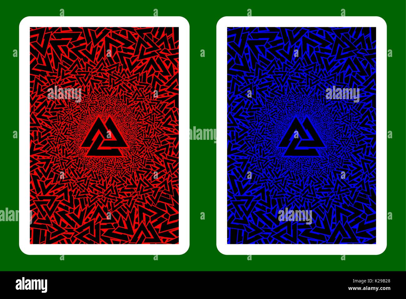 Playing card back designs Stock Vector Images - Alamy