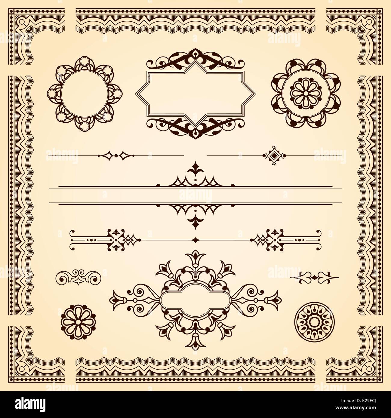 Victorian paper border ornate hi-res stock photography and images - Alamy