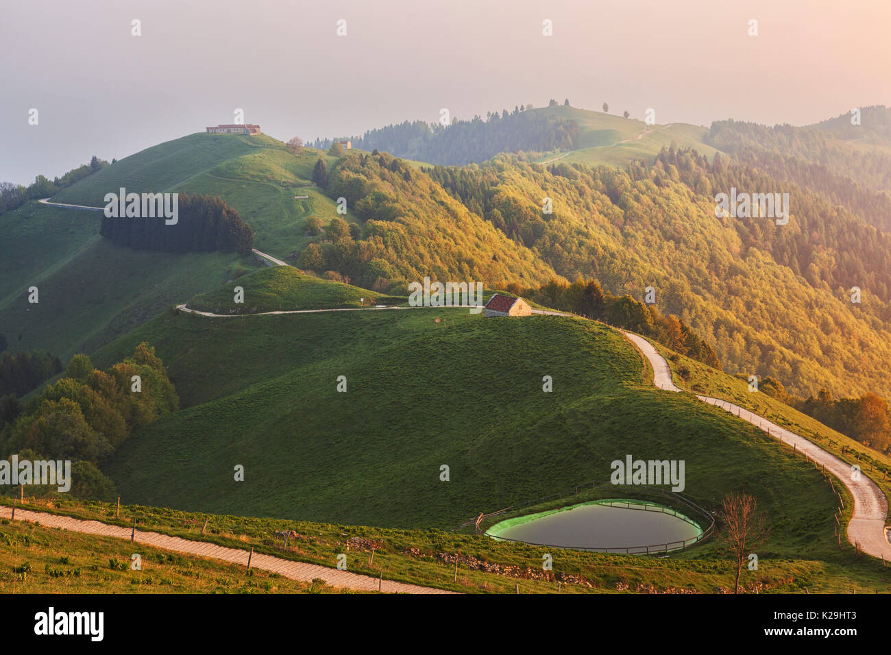 Garda Mount, Belluno Prealps, Mel, Italy Stock Photo - Alamy