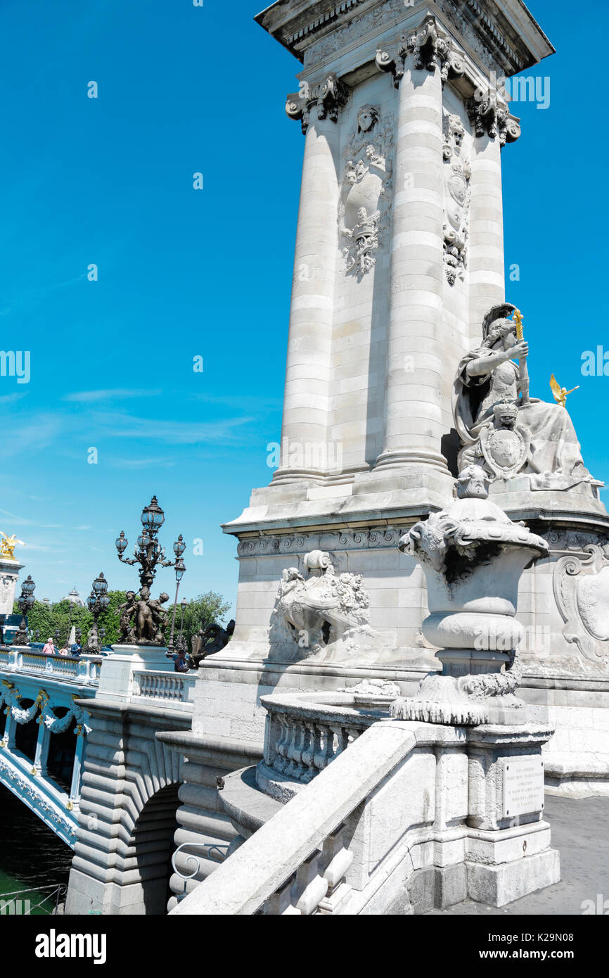Bridge Alexandre III, paris france: palace architecture symbol of ...