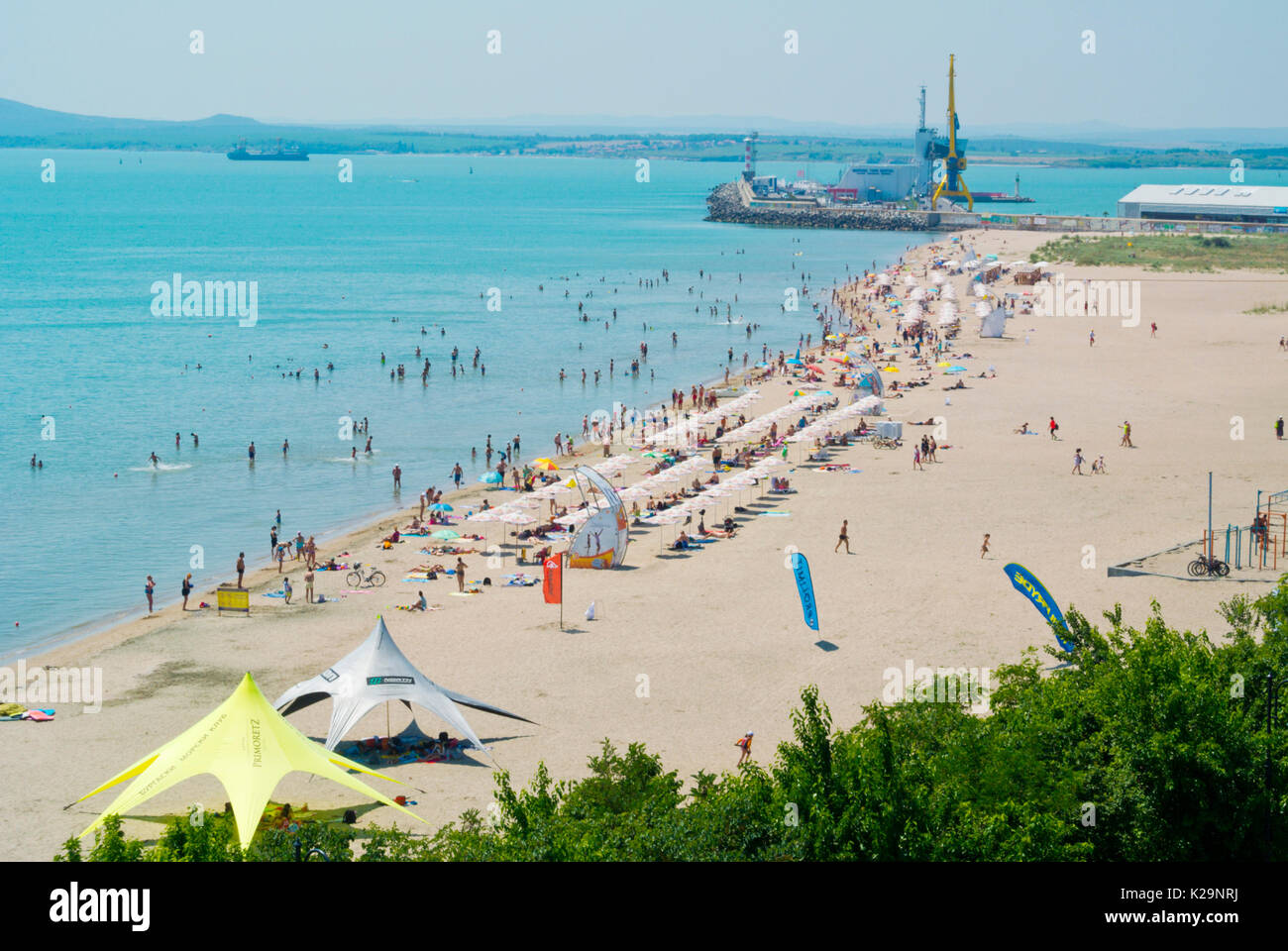 Central Beach, Burgas, Bulgaria Stock Photo - Alamy