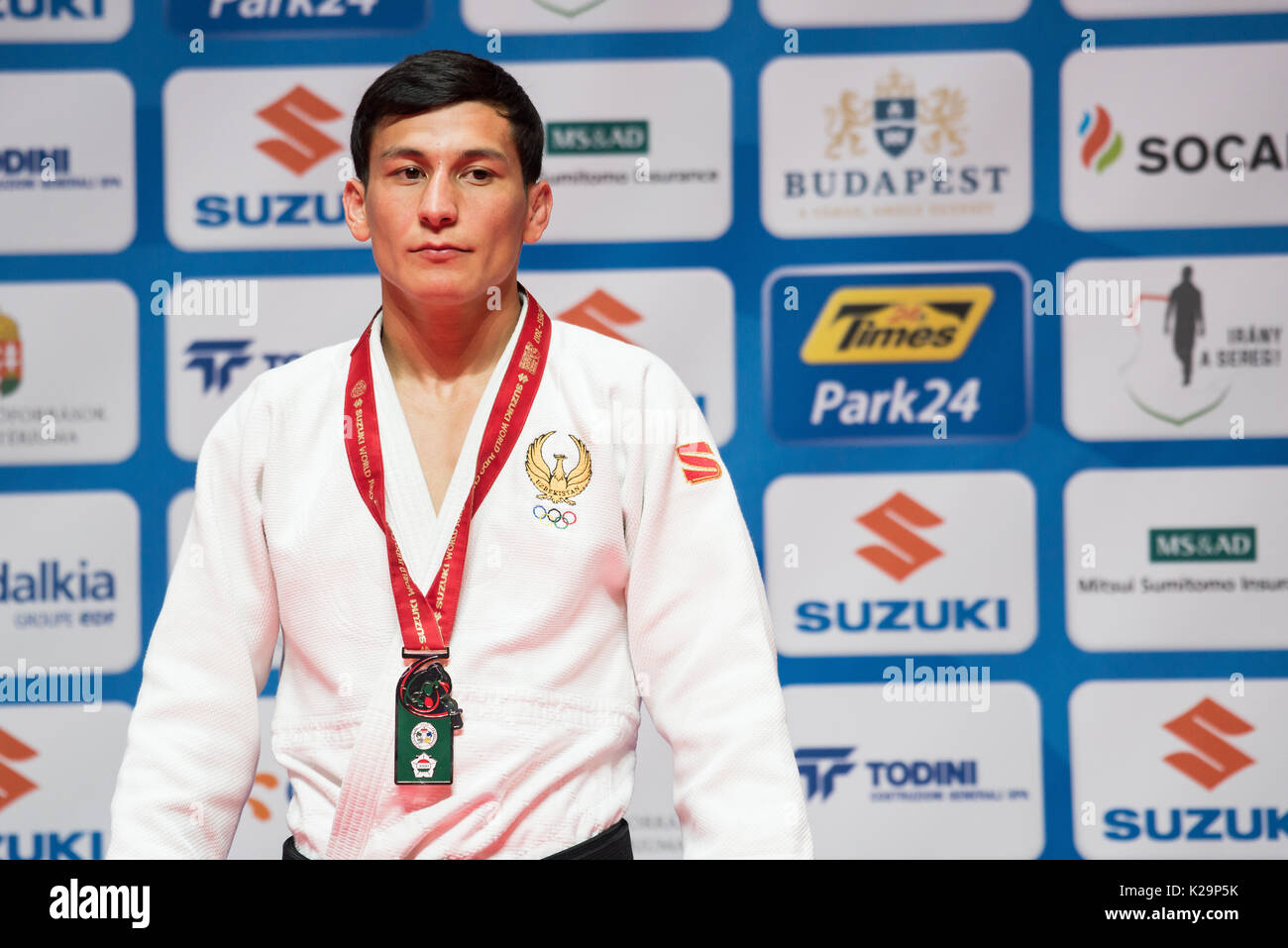 Budapest, Hungary. 28th Aug, 2017. Ganbat Boldbaatar of Mongolia during ...