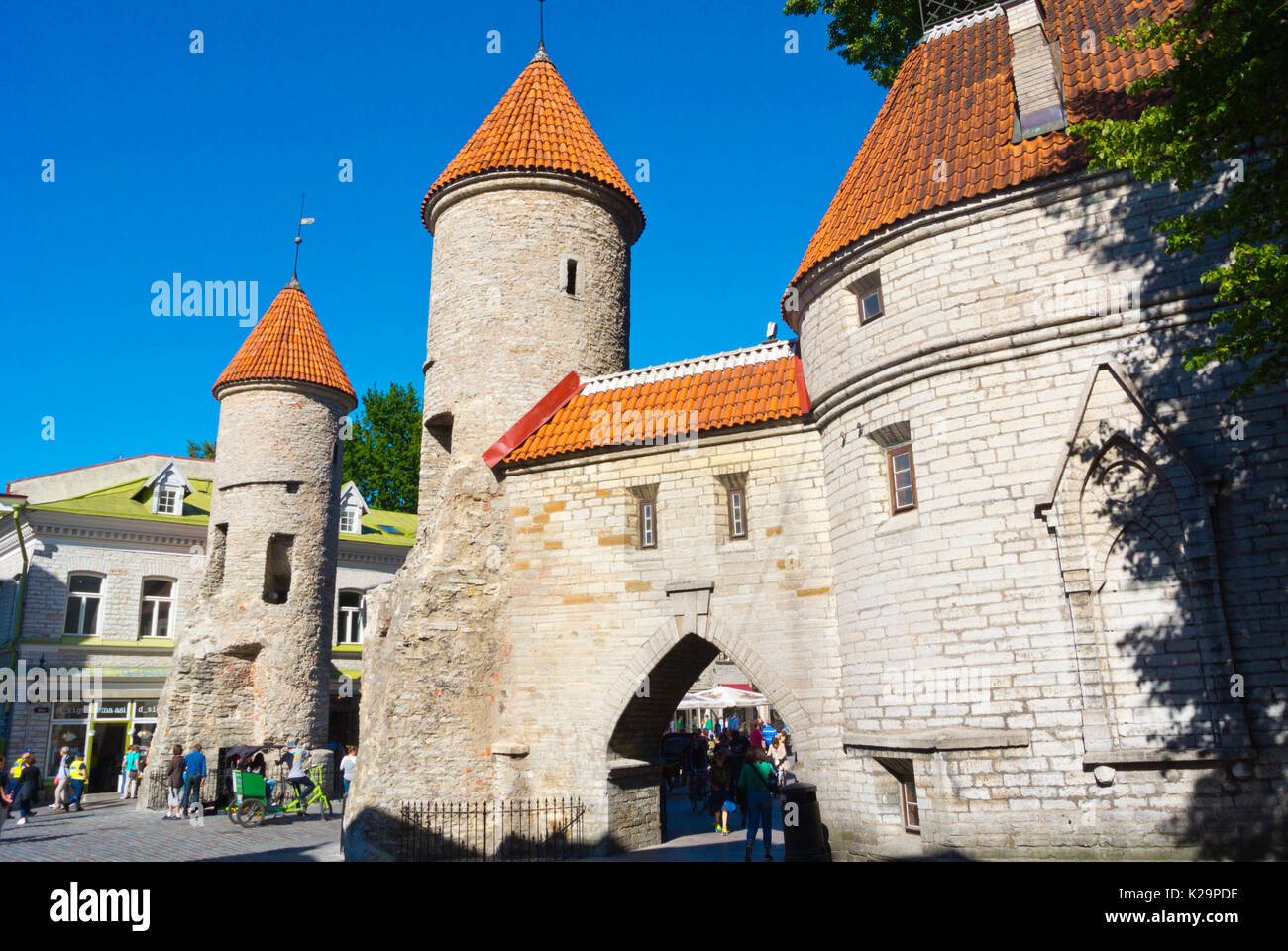Viru väljak, Viru Gate, gate to old town, Tallinn, Estonia Stock Photo - Alamy