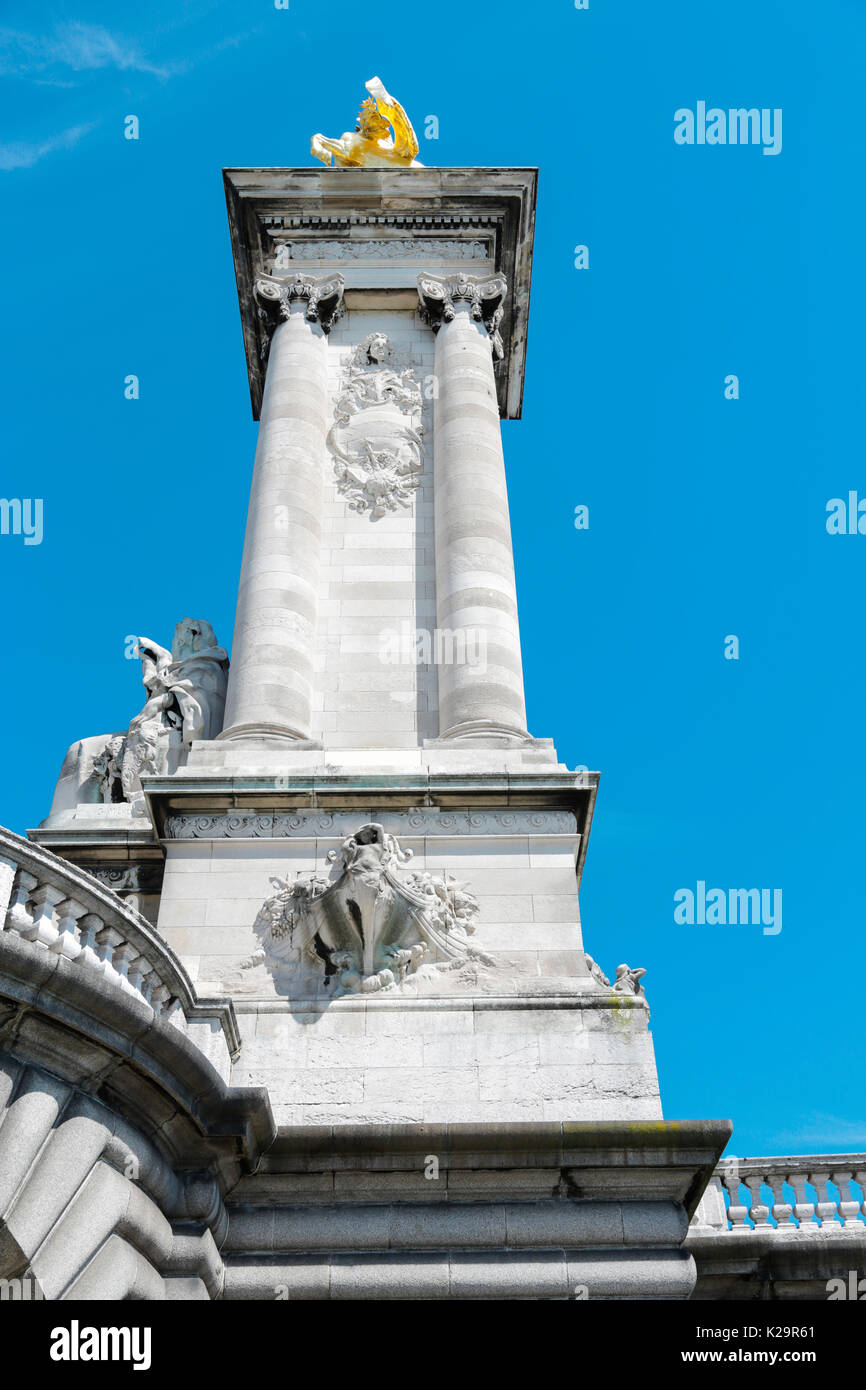 Bridge Alexandre III, paris france: palace architecture symbol of ...