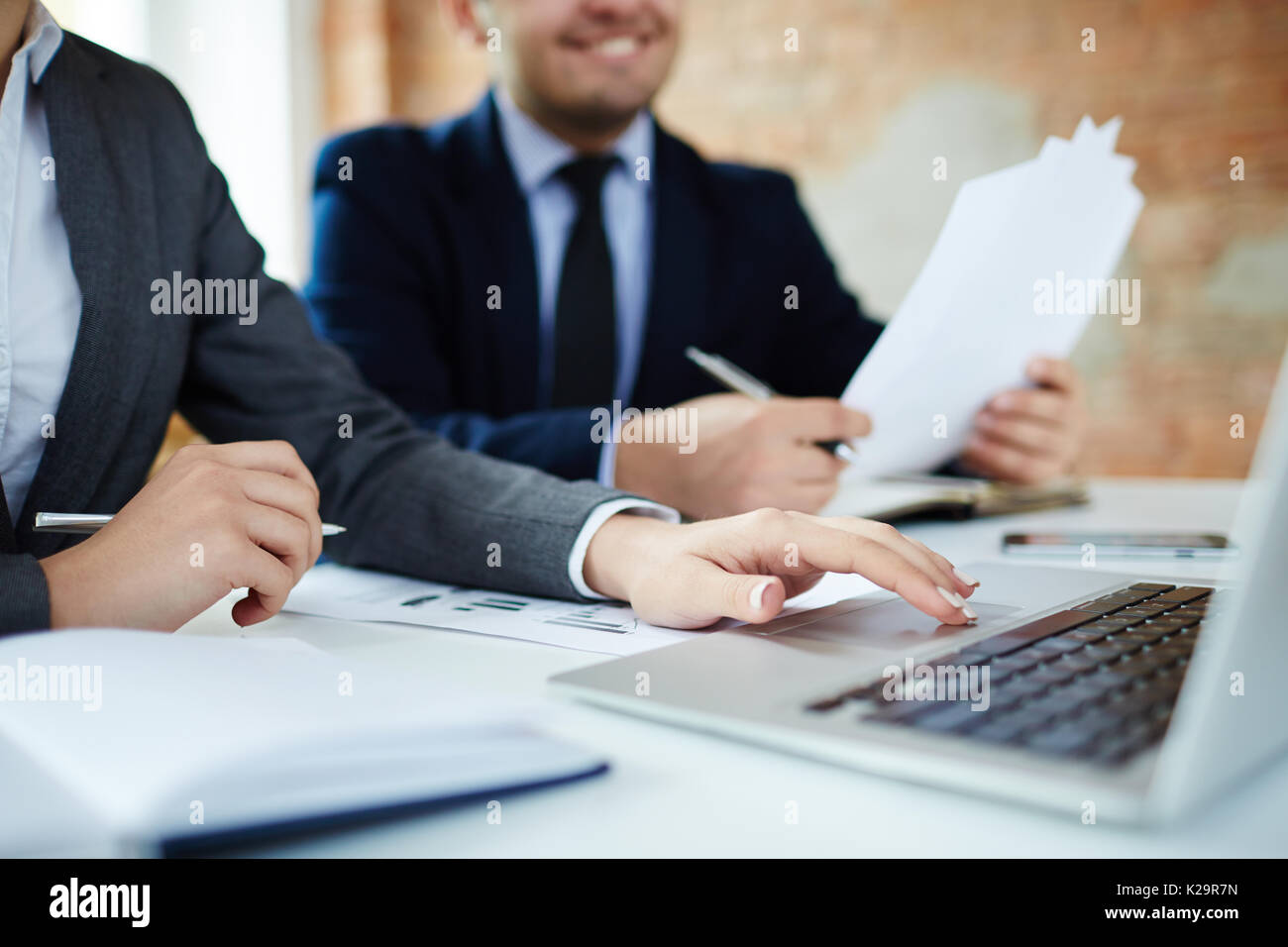 Working over project Stock Photo - Alamy