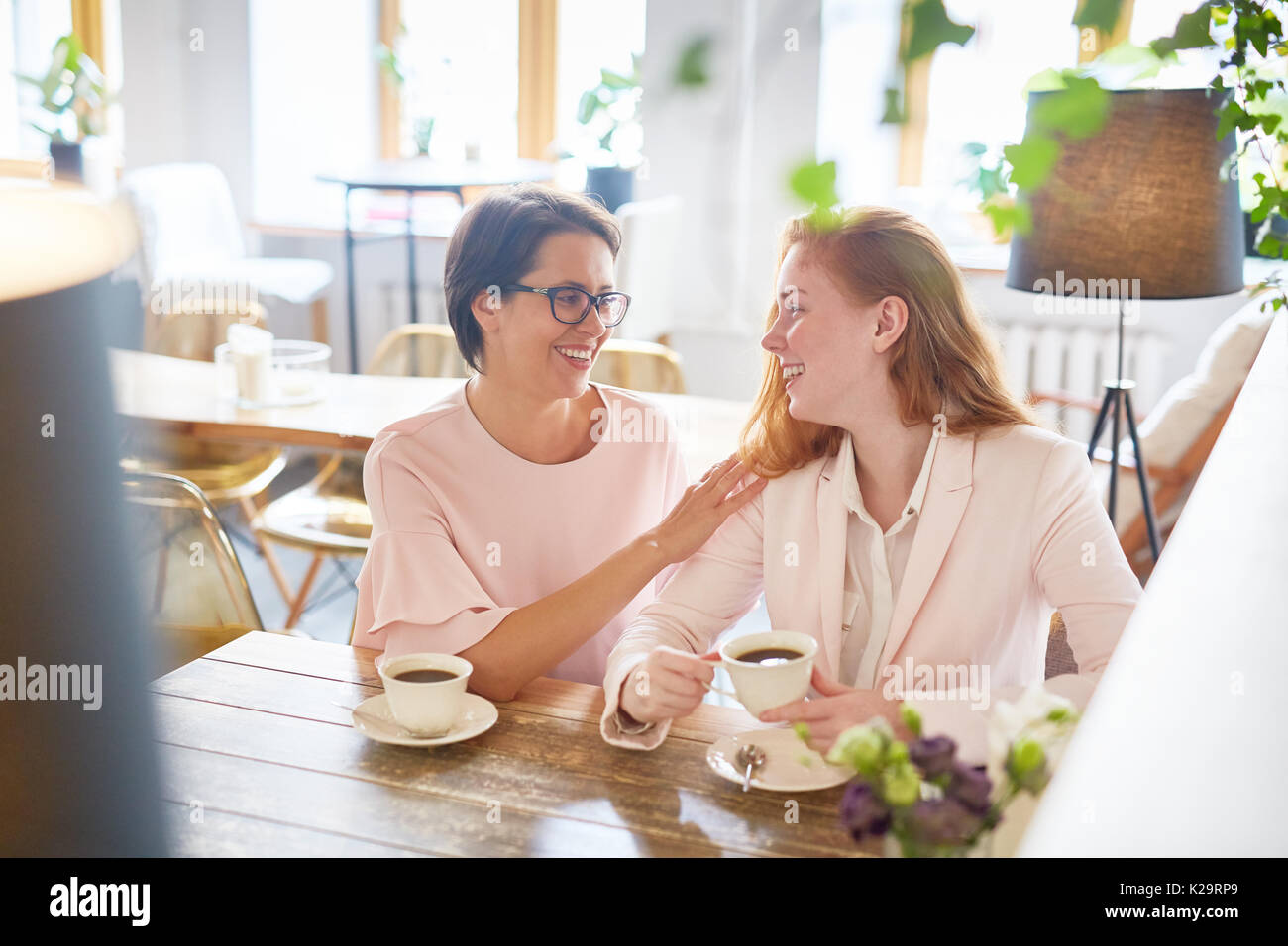 Tea in cafe Stock Photo - Alamy