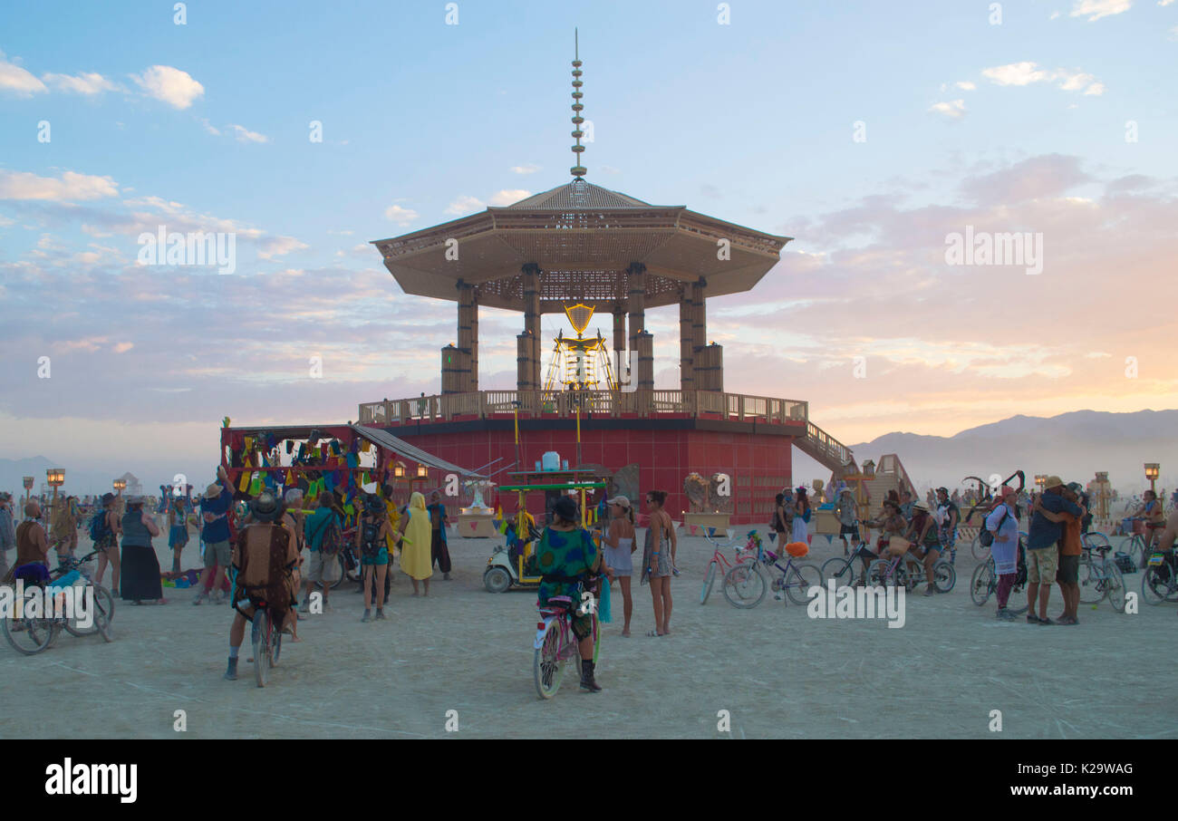 Burning man black rock city hi-res stock photography and images - Alamy