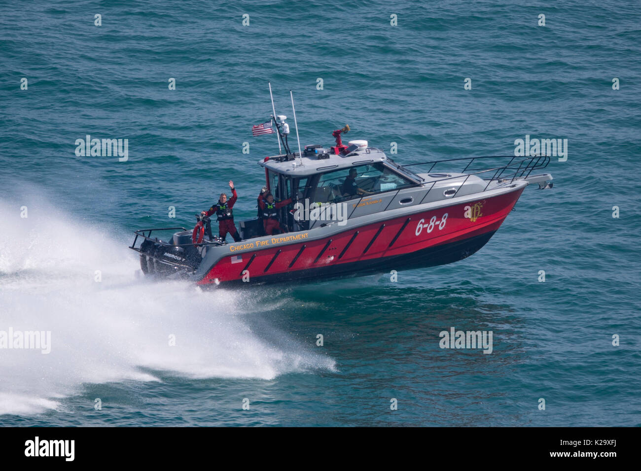 August 19, 2017: Chicago, Illinois, U.S. - A Chicago Fire Department ...