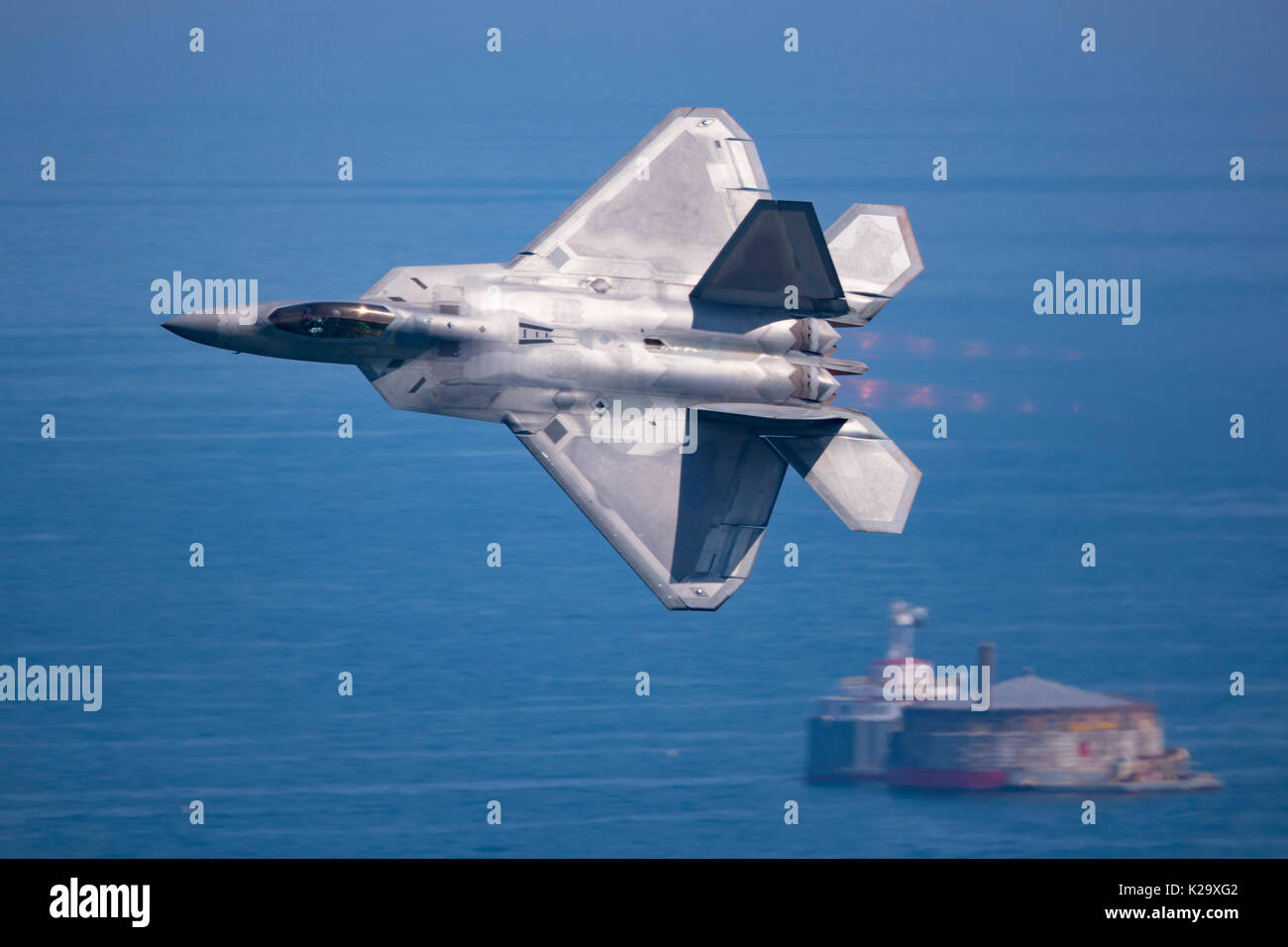 August 19, 2017: Chicago, Illinois, U.S. - A U.S. Air Force F-22 Raptor ...