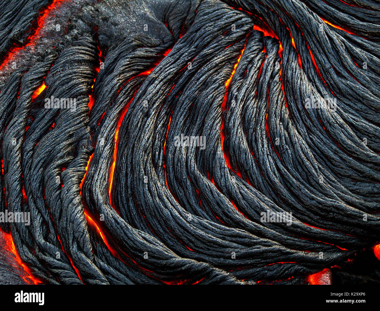 Volcano National Park, Hawaii, USA. 7th Mar, 2008. Molten lava ...